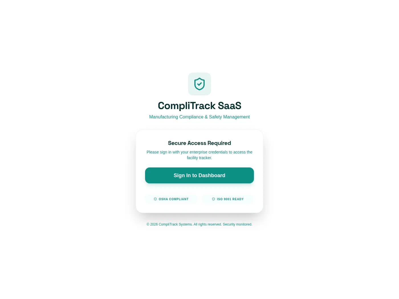 CompliTrack SaaS