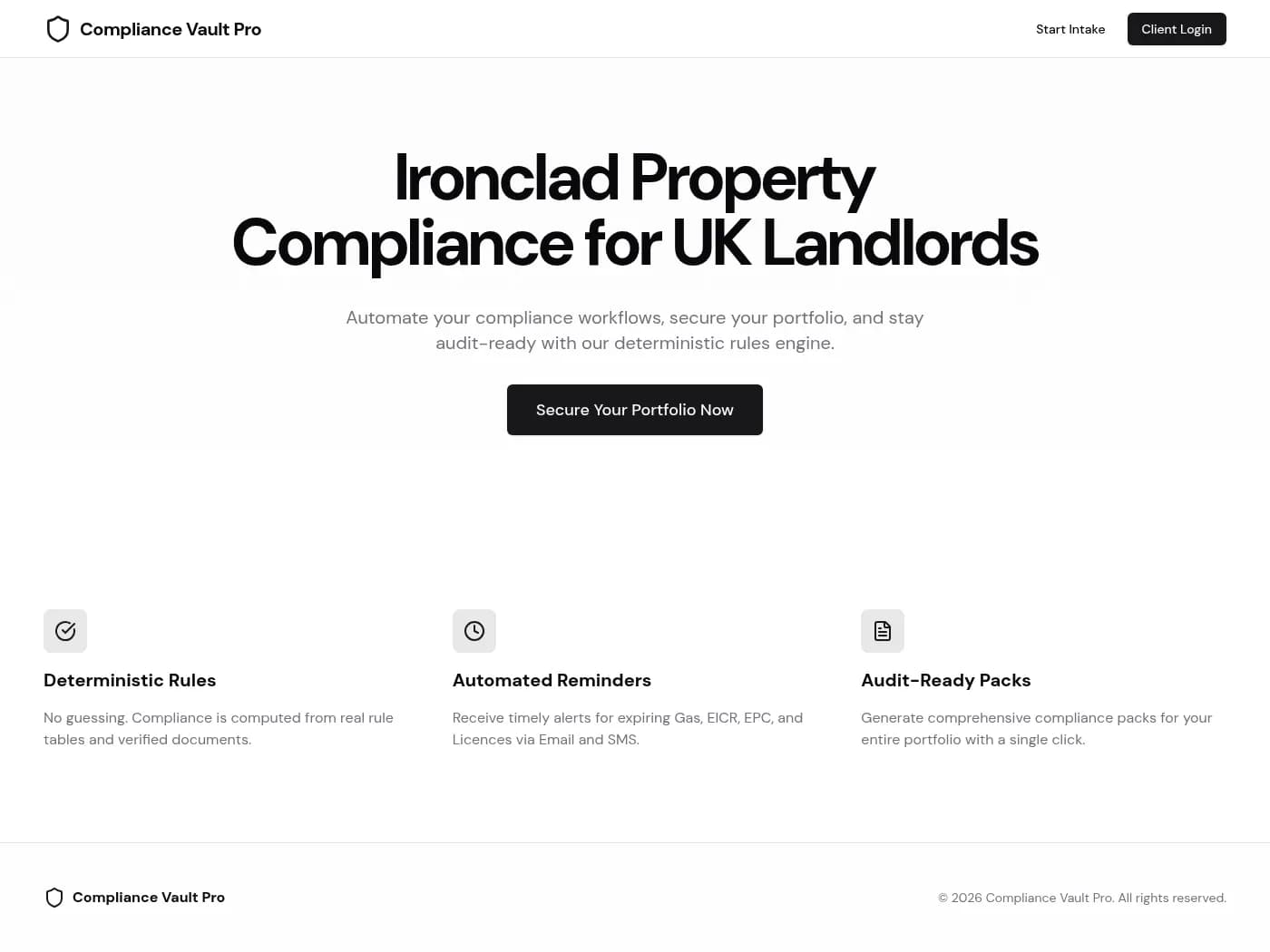 Compliance Vault Pro