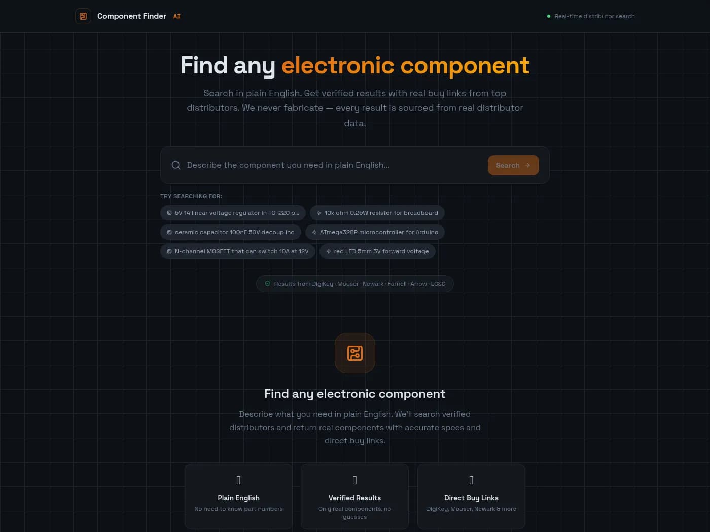 Component Finder AI