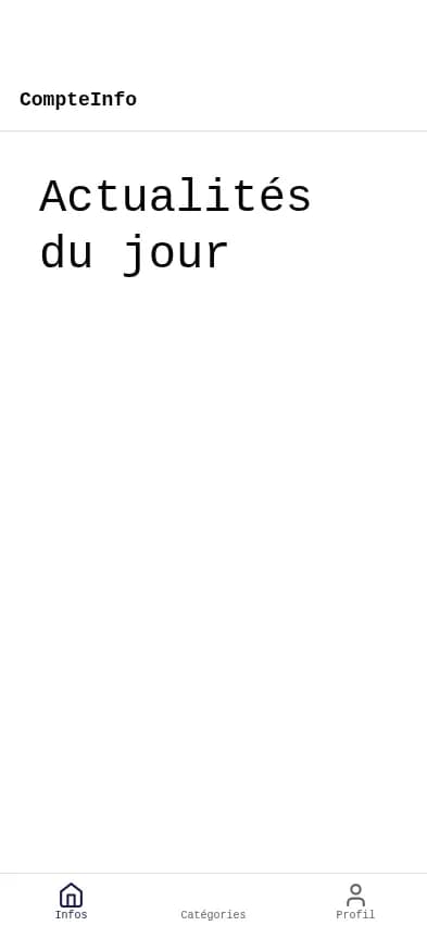 CompteInfo Mobile