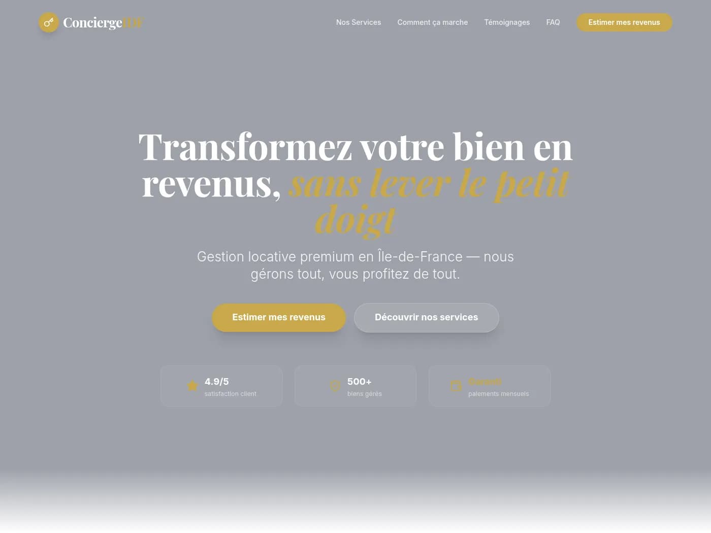 ConciergeIDF Luxe Web