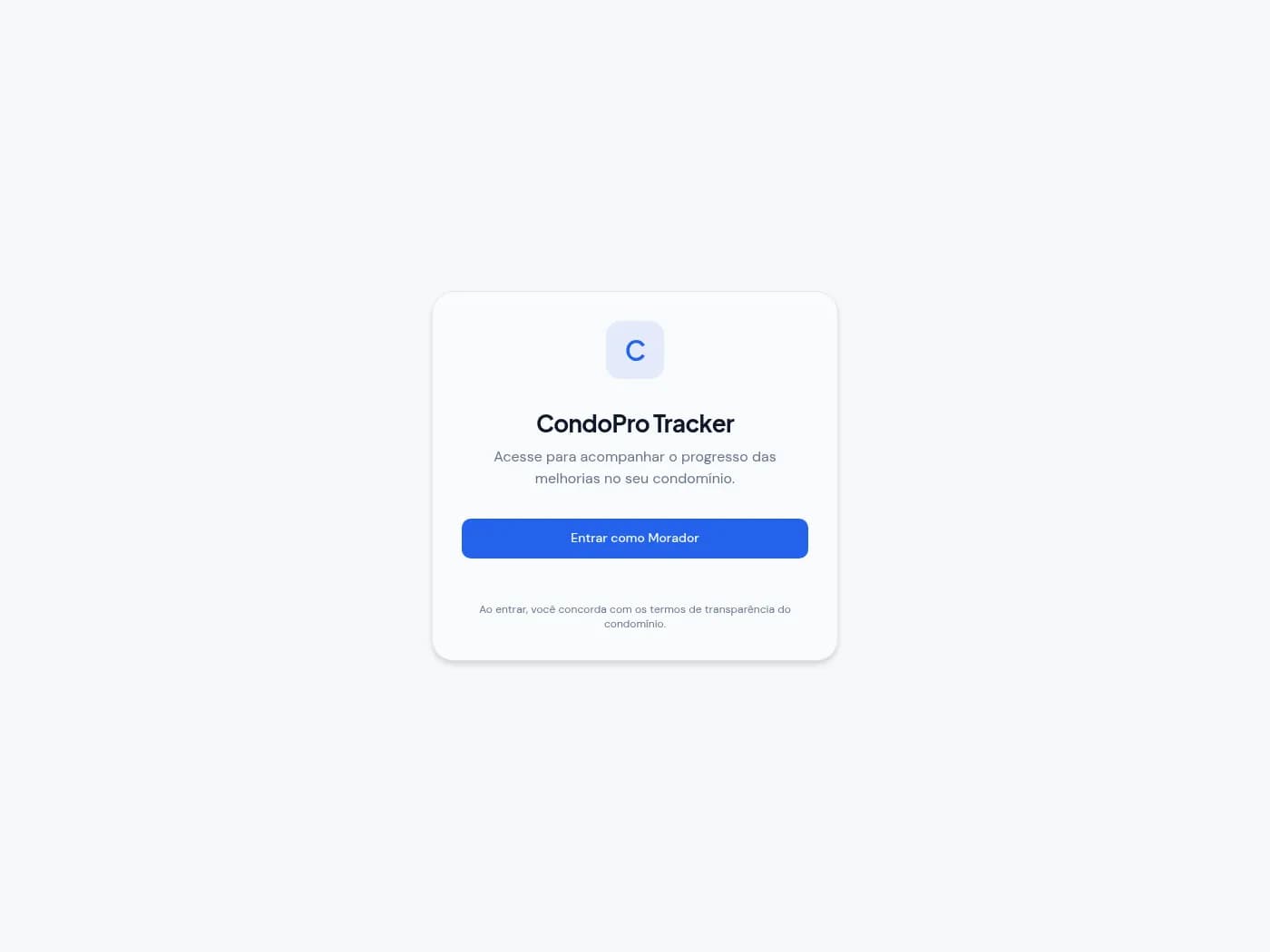 Condo Project Tracker