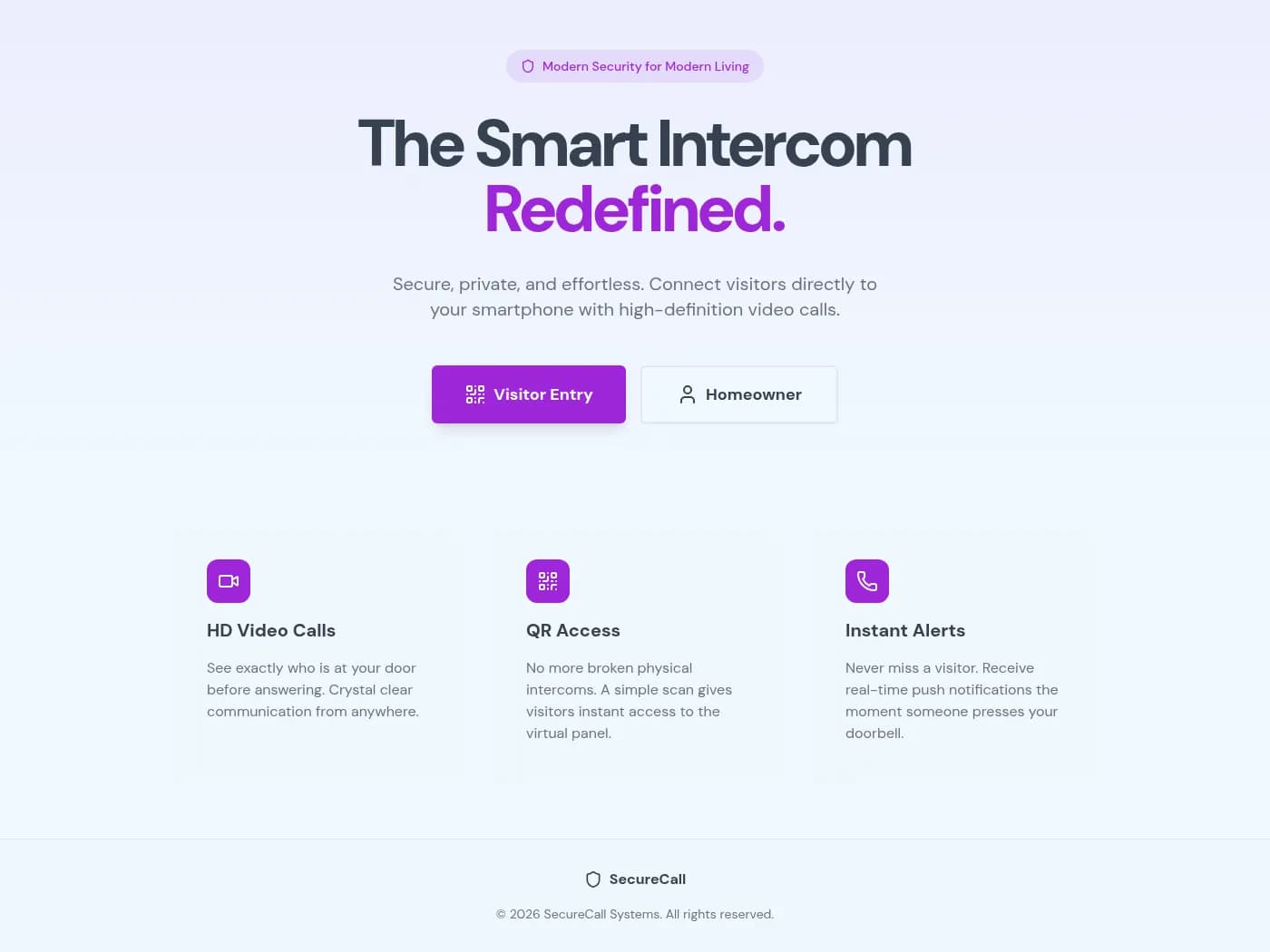 Condo QR Call System