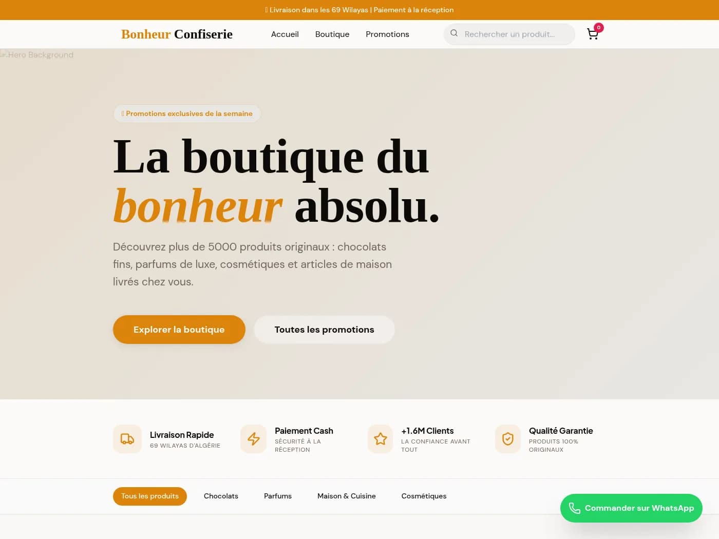 Confiserie eCommerce Site