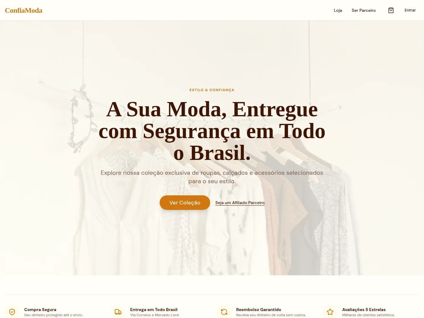 ConfiaModa Online Store