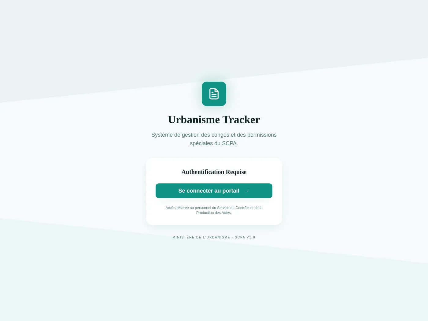 Urbanisme Congés Tracker