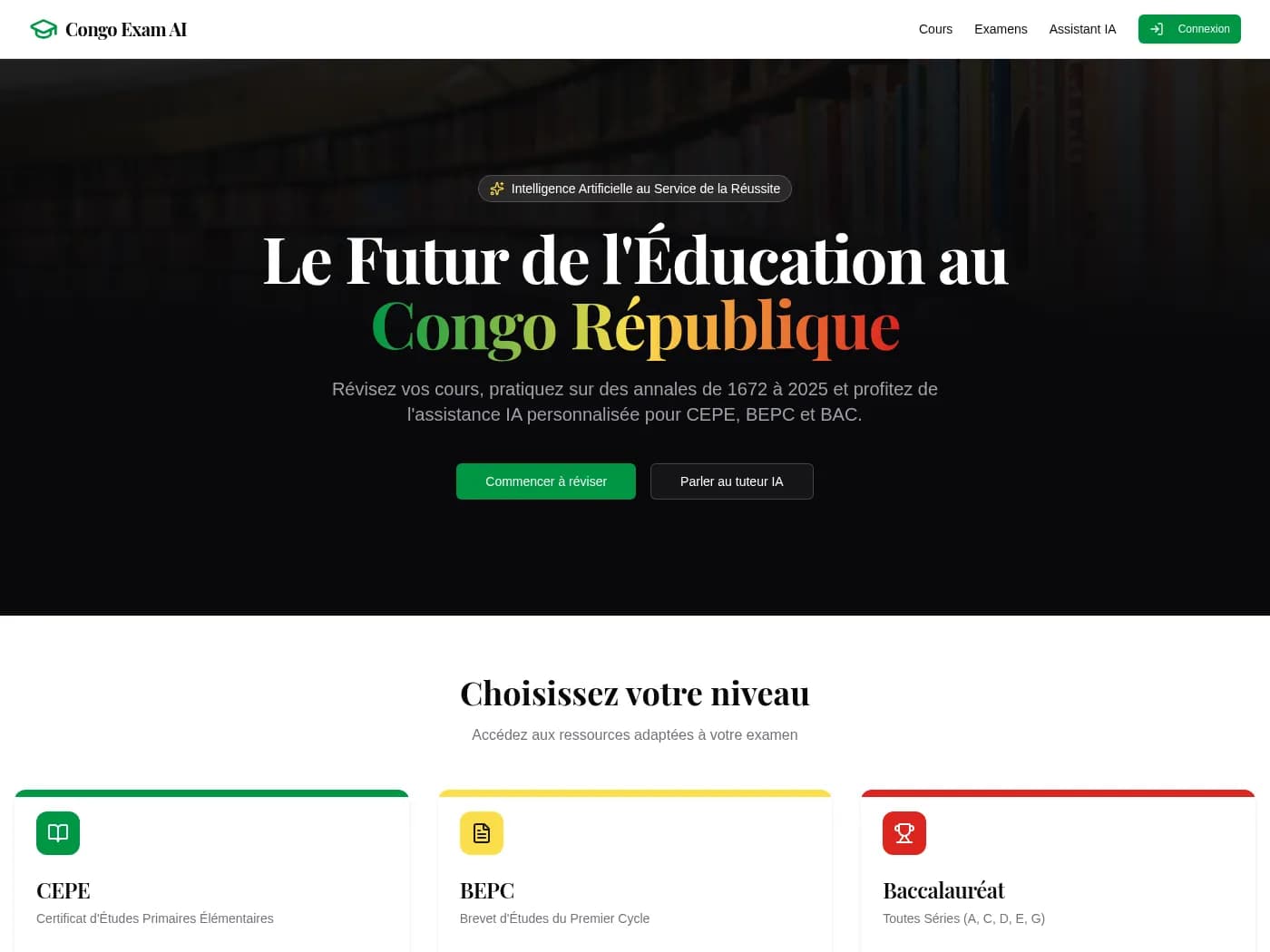 Congo Exam AI Hub