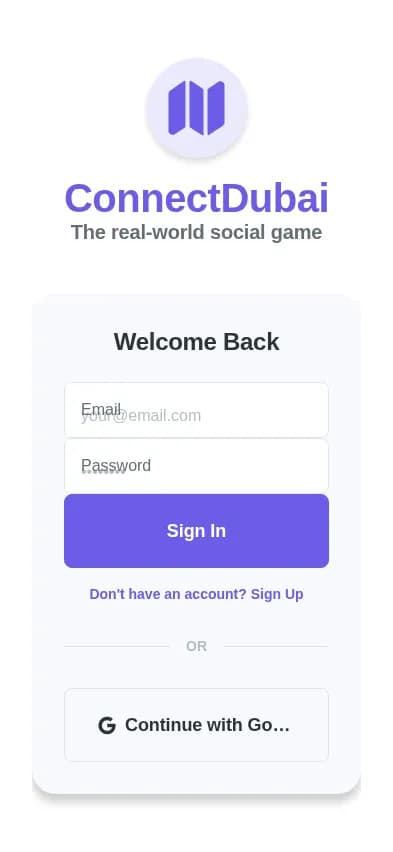 ConnectDubai Social Game