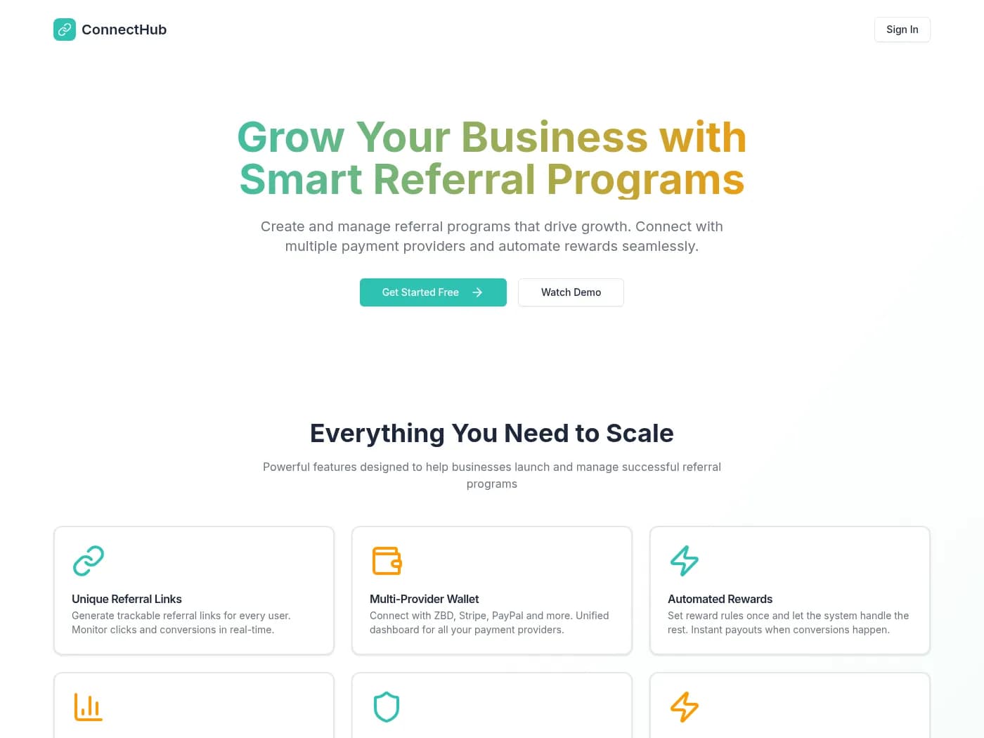 ConnectHub Referral Platform