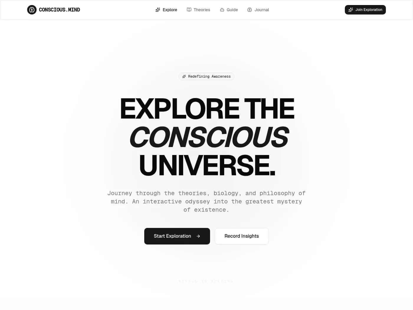 ConsciousMind Explorer