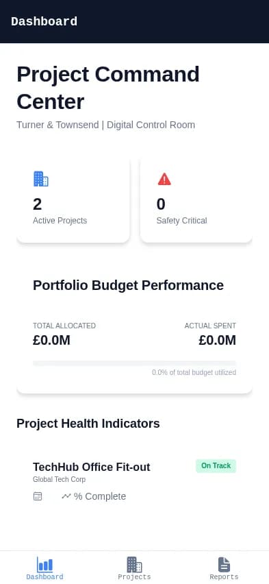 ConstructFlow Dashboard