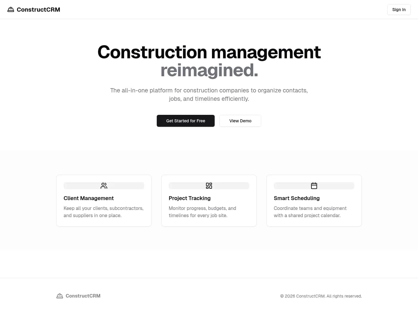 ConstructCRM