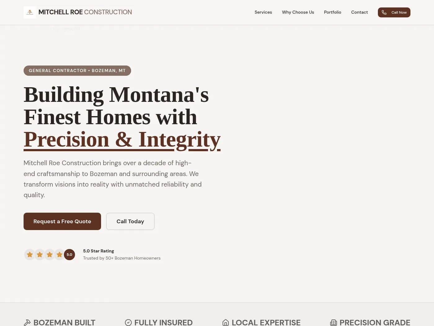 Mitchell Roe Leads Website