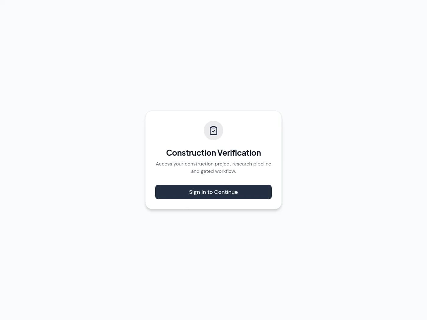 Construction Verify Flow