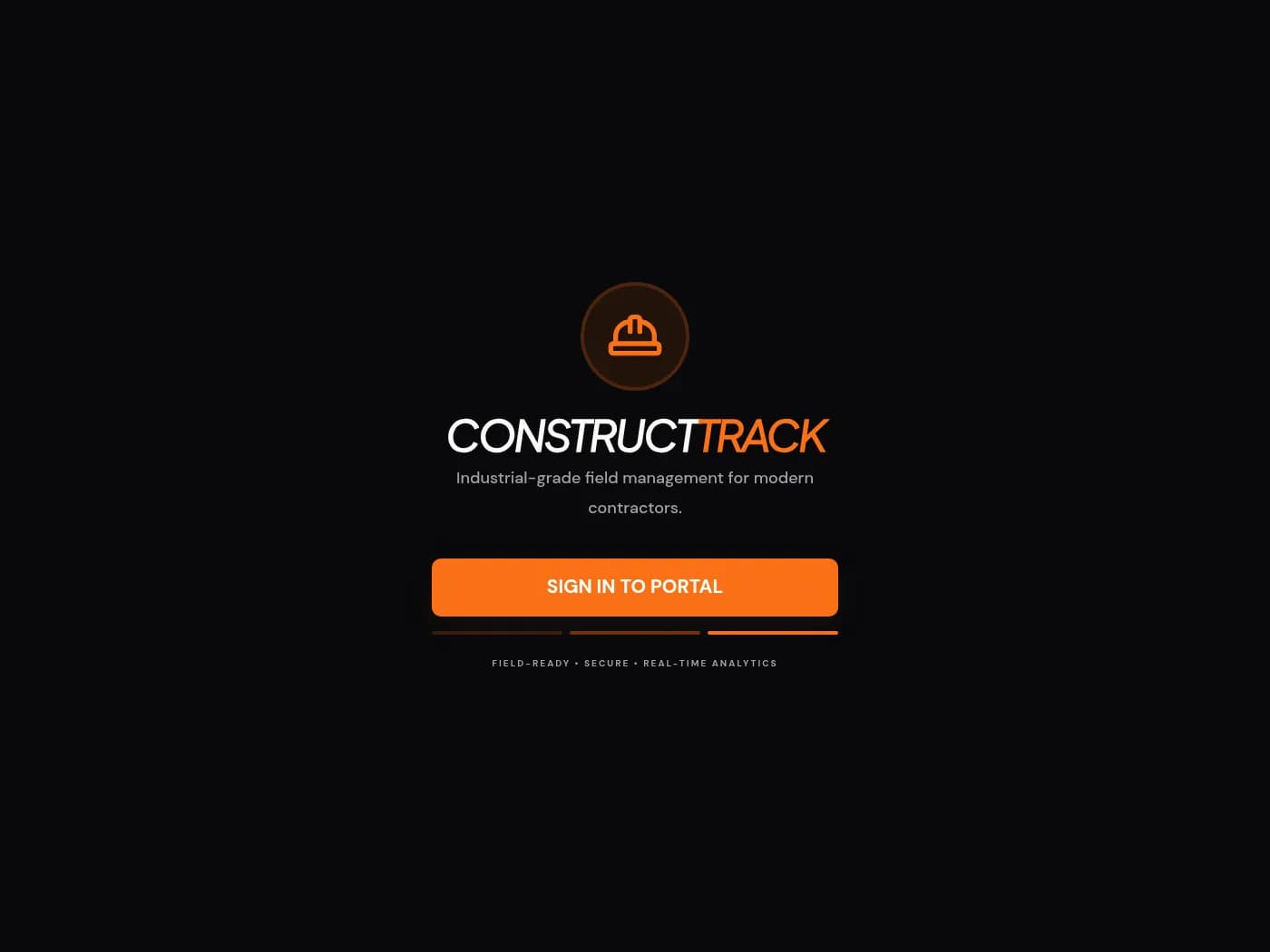ConstructTrack Dashboard