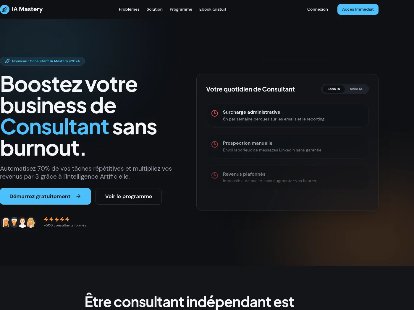 Consultant IA Mastery Site