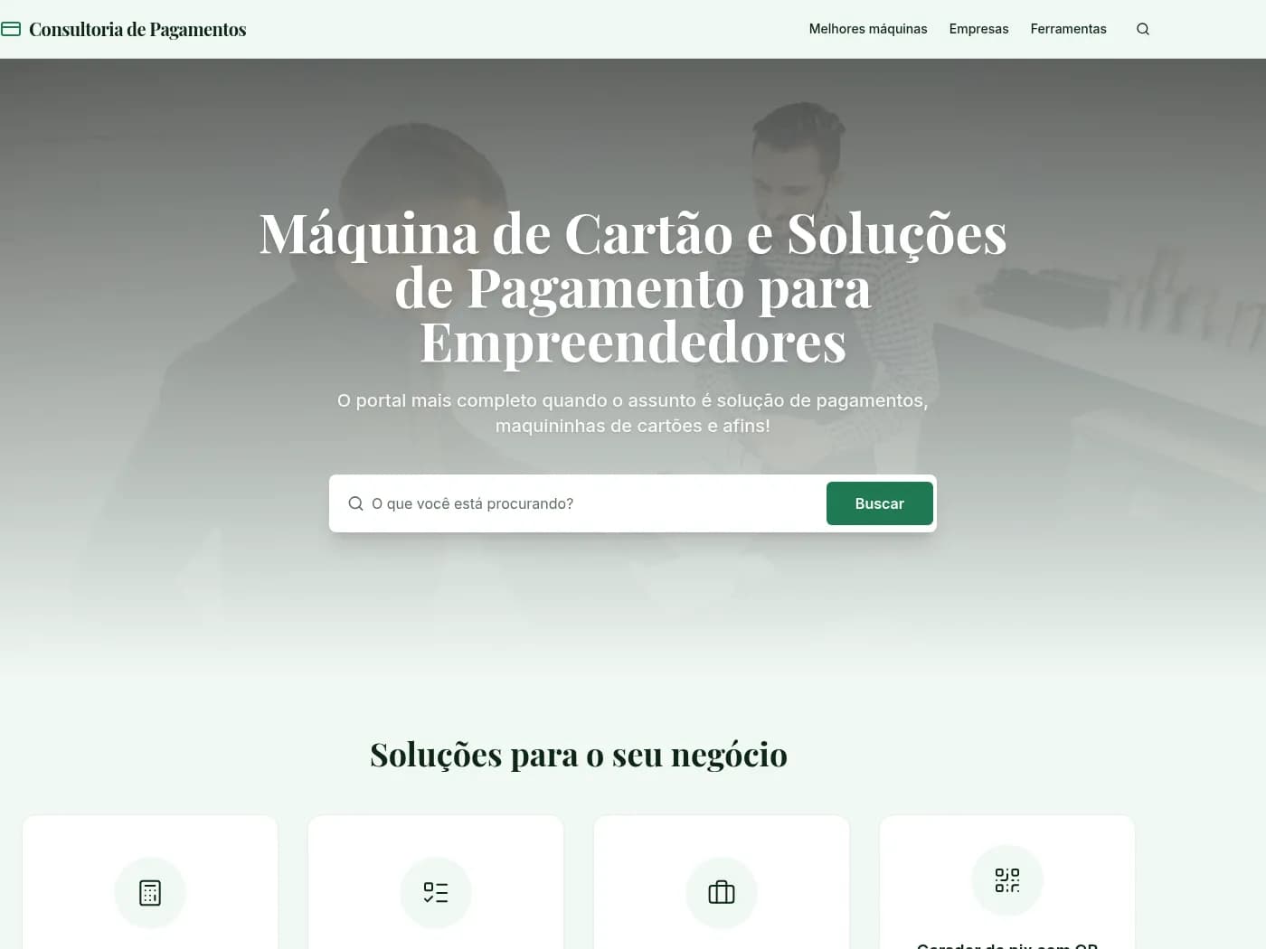 Consultoria de Pagamentos Site