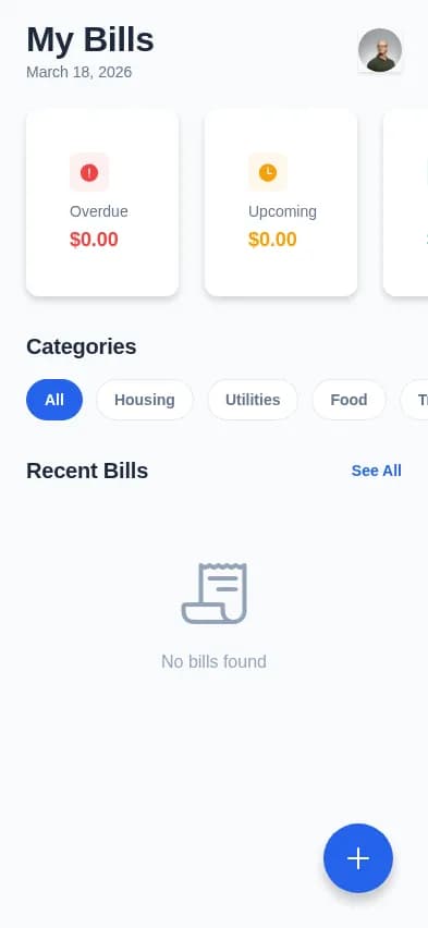 Conta Reminder App