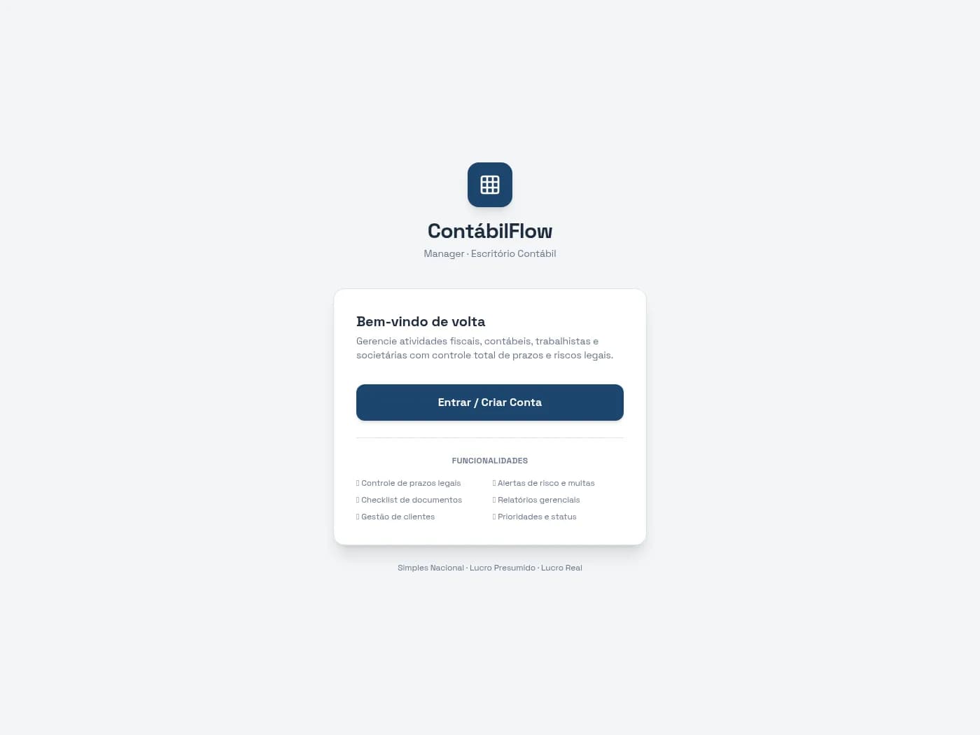 ContábilFlow Manager