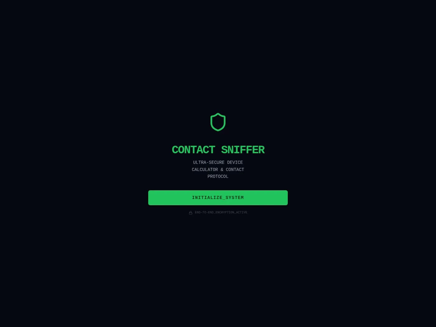 Contact Sniffer Calculator