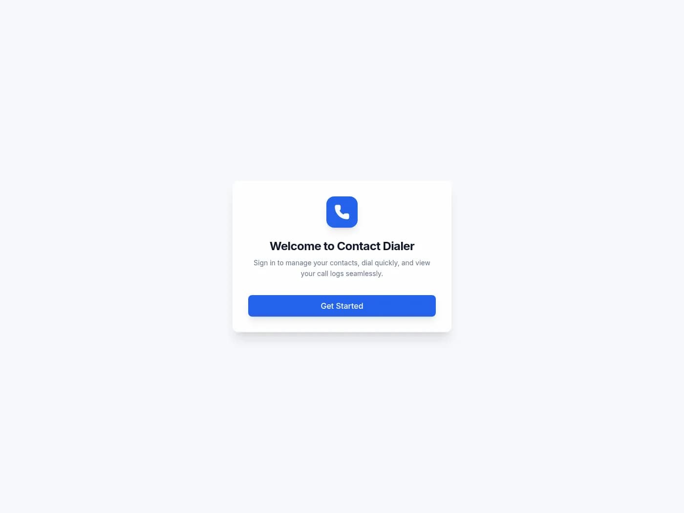 Contact Dialer Utility