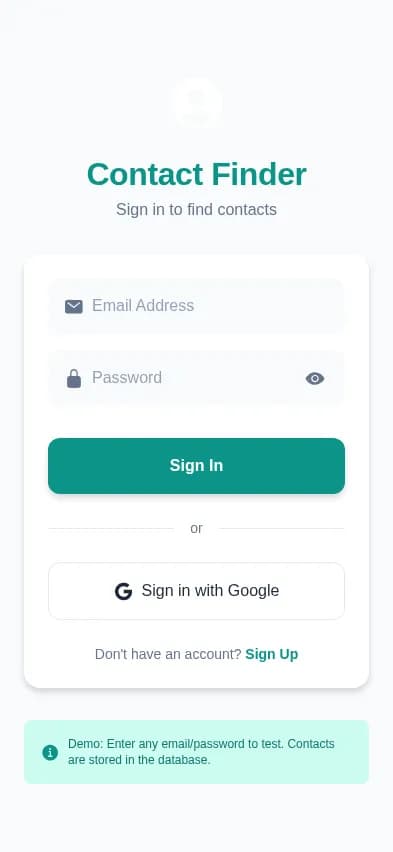 Contact Finder App