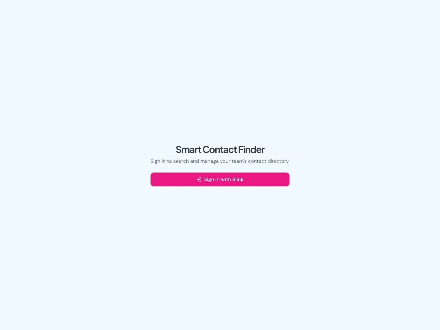 Smart Contact Finder
