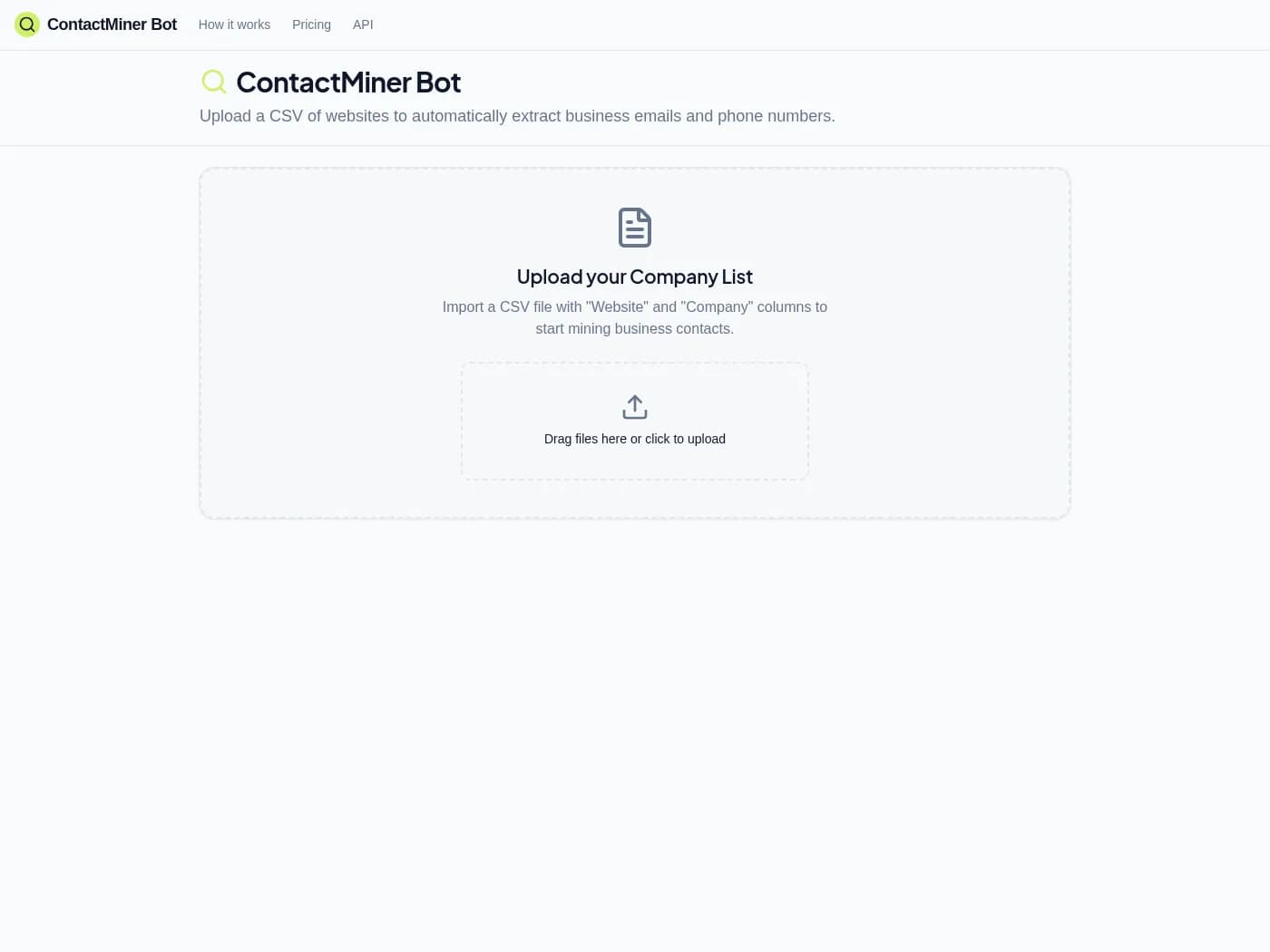 ContactMiner Bot