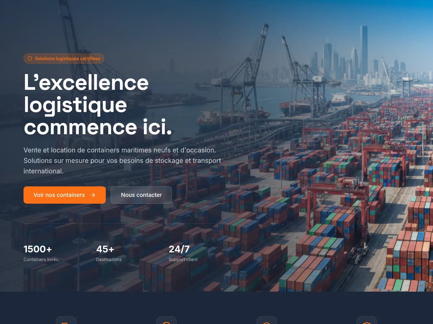 contaiNova Sales Site