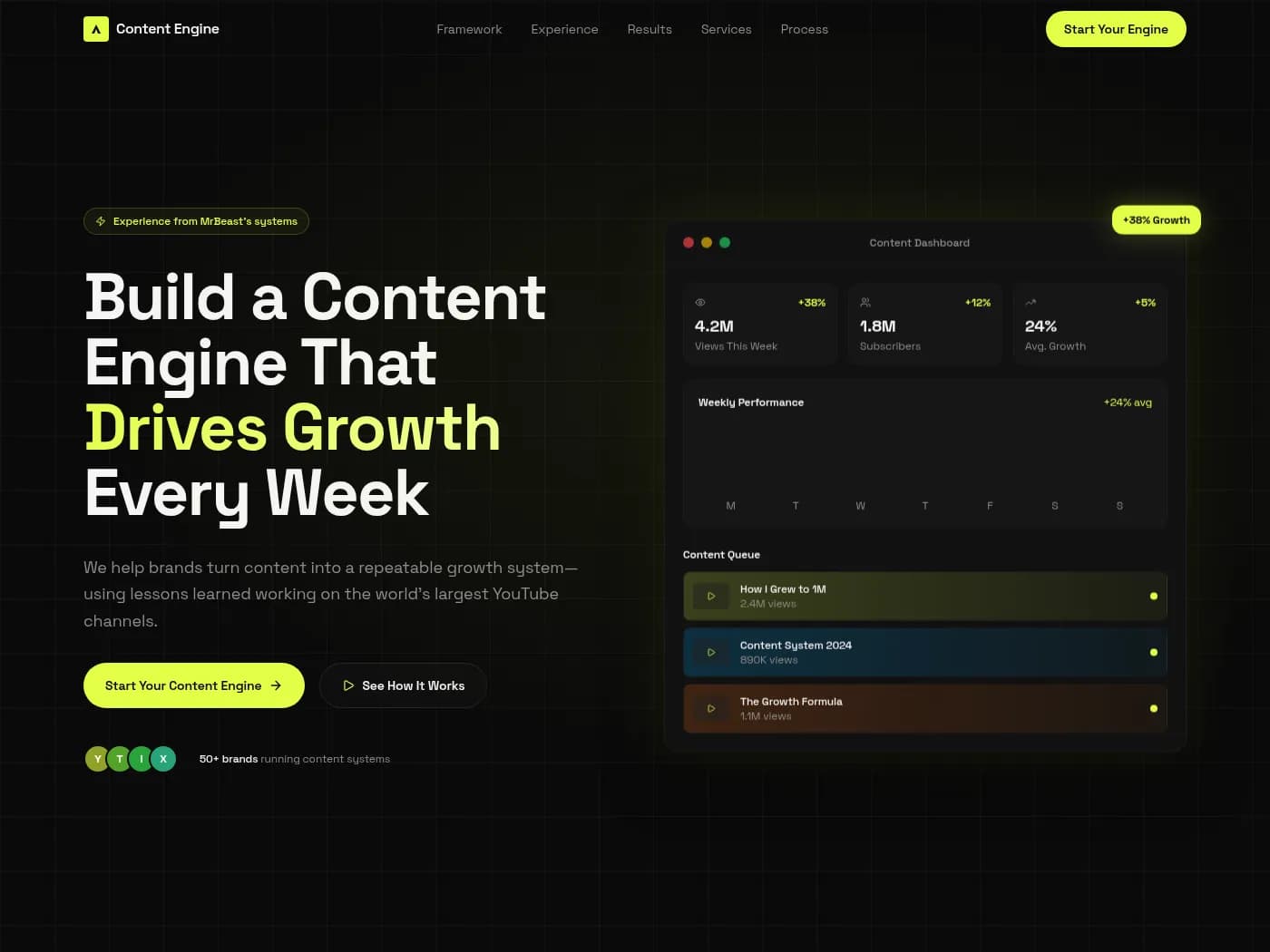 Content Engine Landing Page