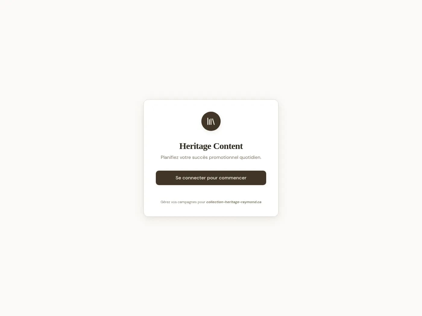 Heritage Content Scheduler