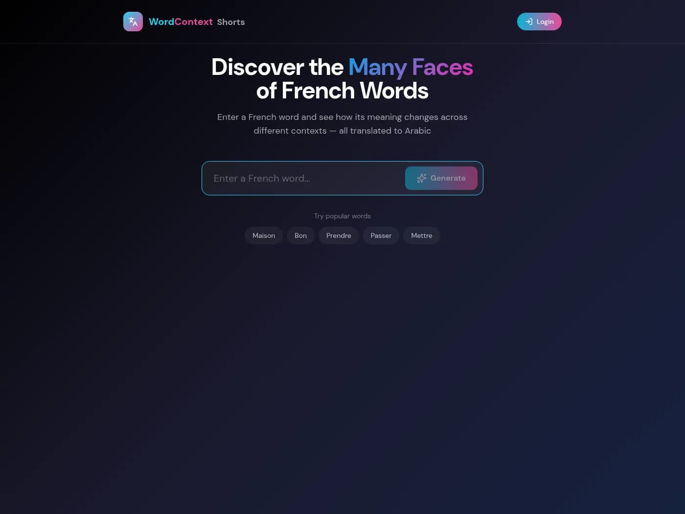 Word Context Shorts