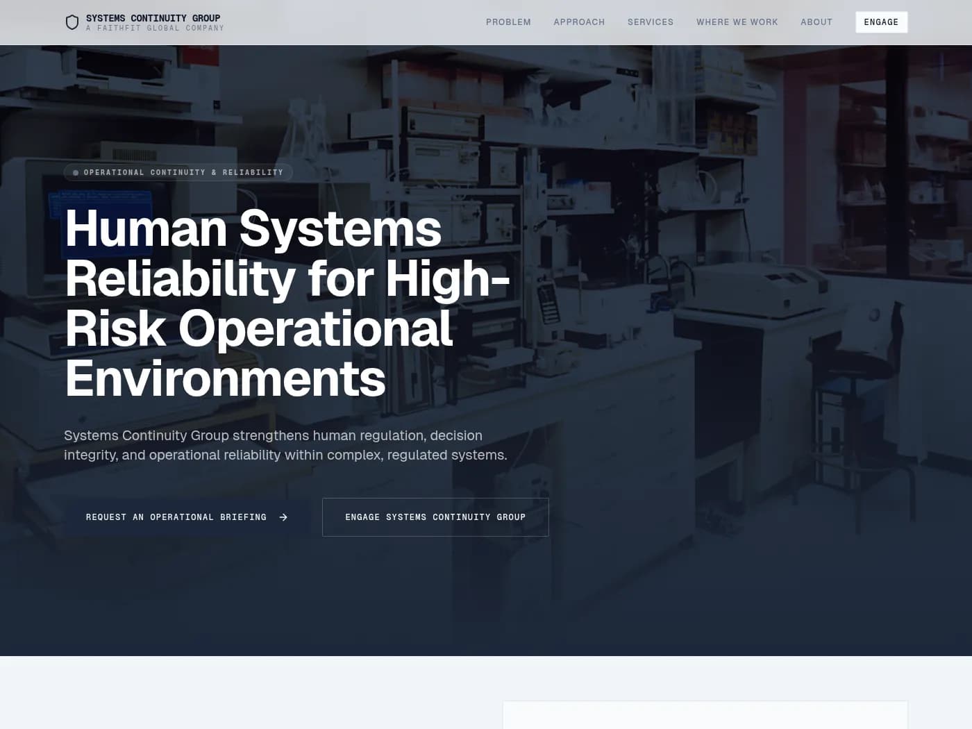 Systems Continuity Group Site