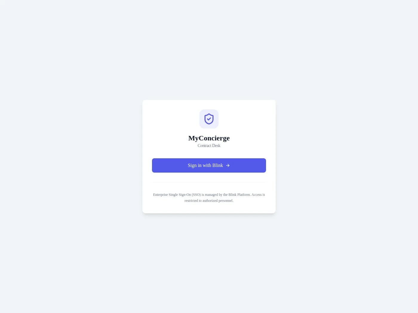MyConcierge Contract Desk