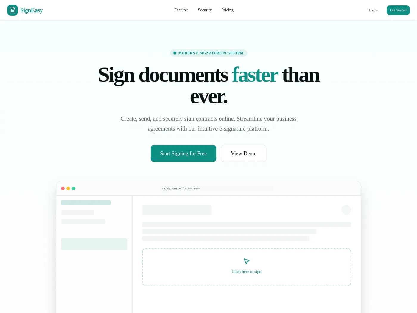 SignEasy Platform