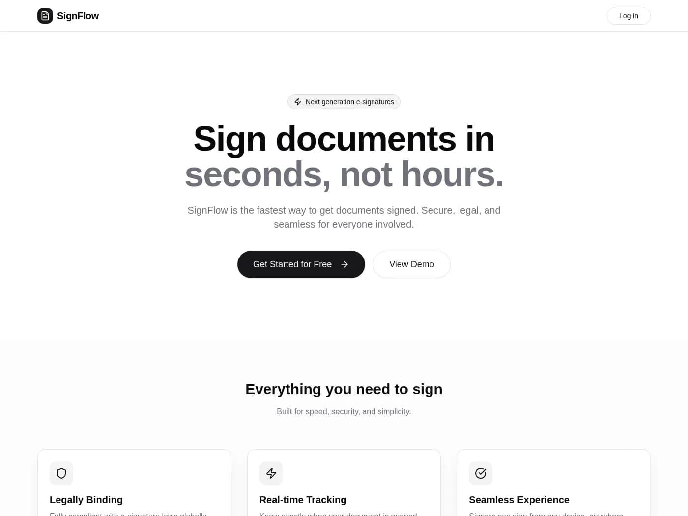 SignFlow Platform