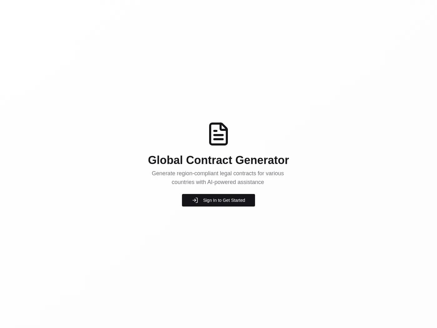 Global Contract Generator