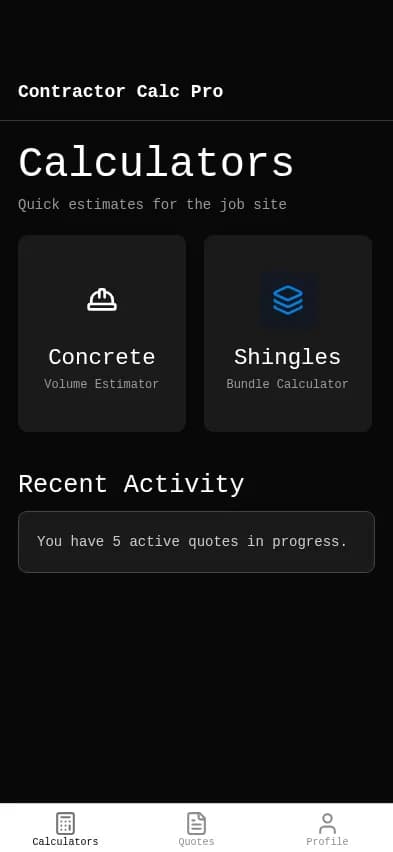 Contractor Calc Pro