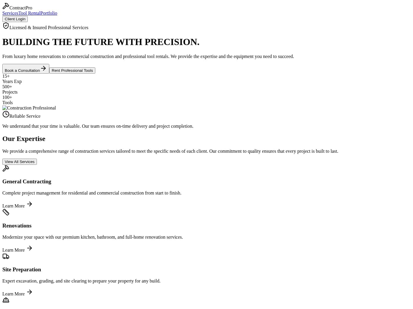 ContractPro Web Portal