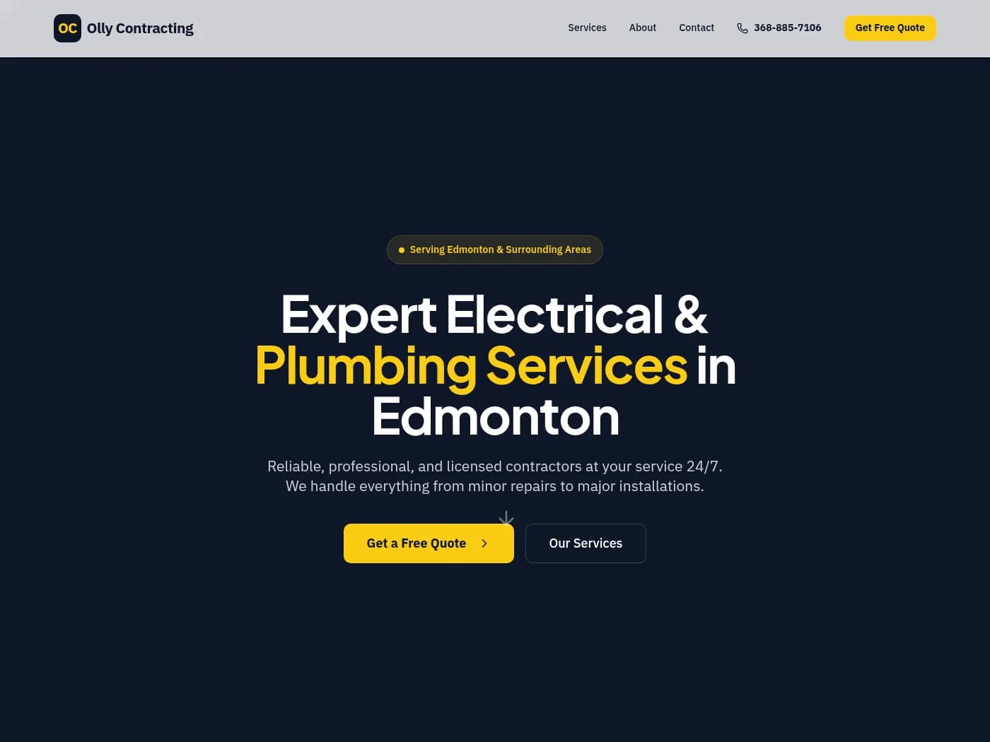 Contractor Biz Site