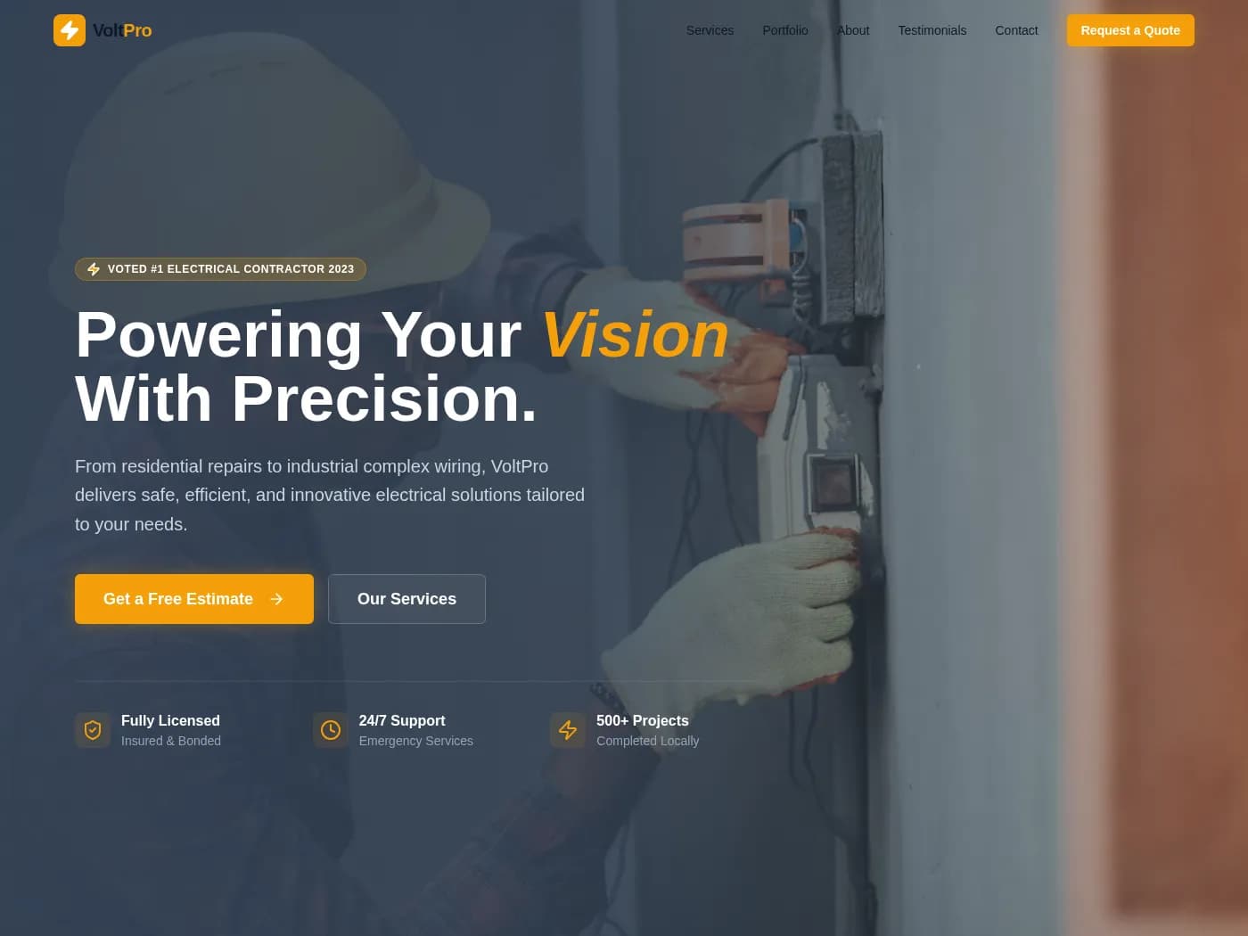 VoltPro Contractor Site