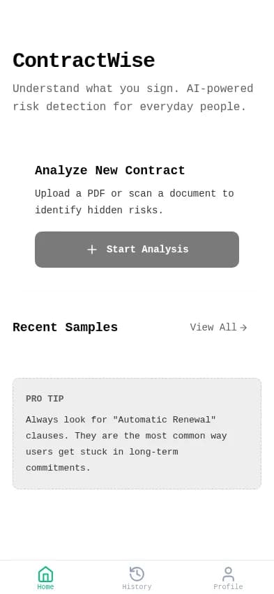 ContractWise MVP