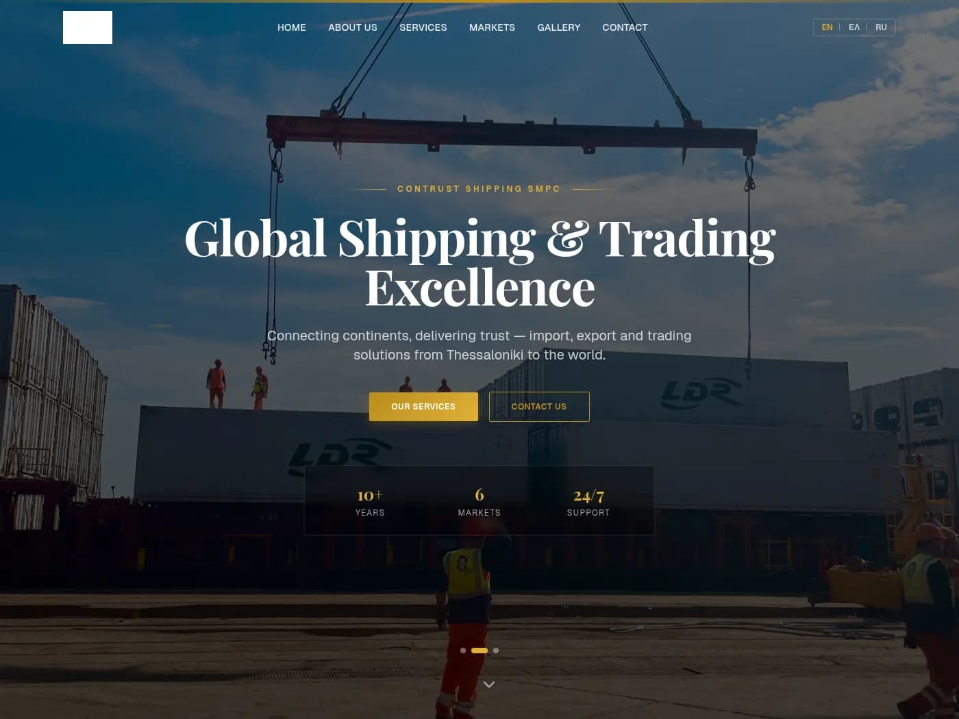 Contrust Shipping Website
