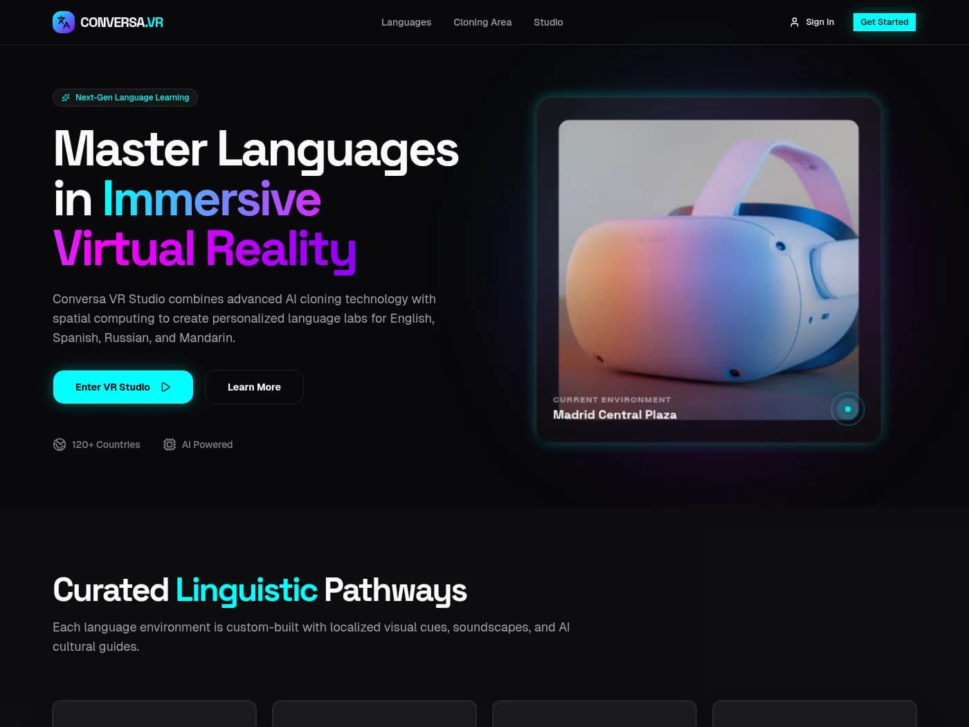 Conversa VR Language Lab