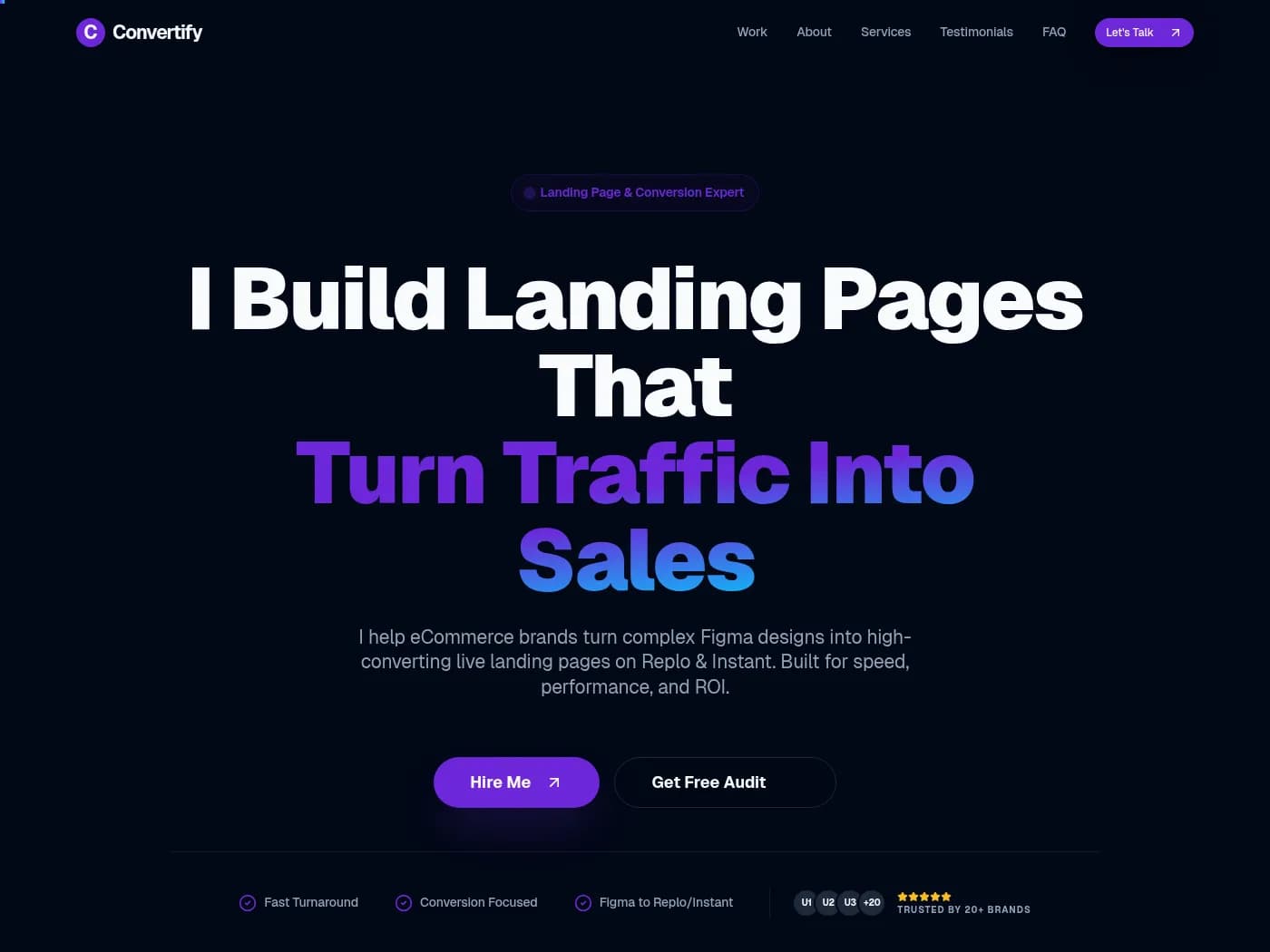Convertify Portfolio Site