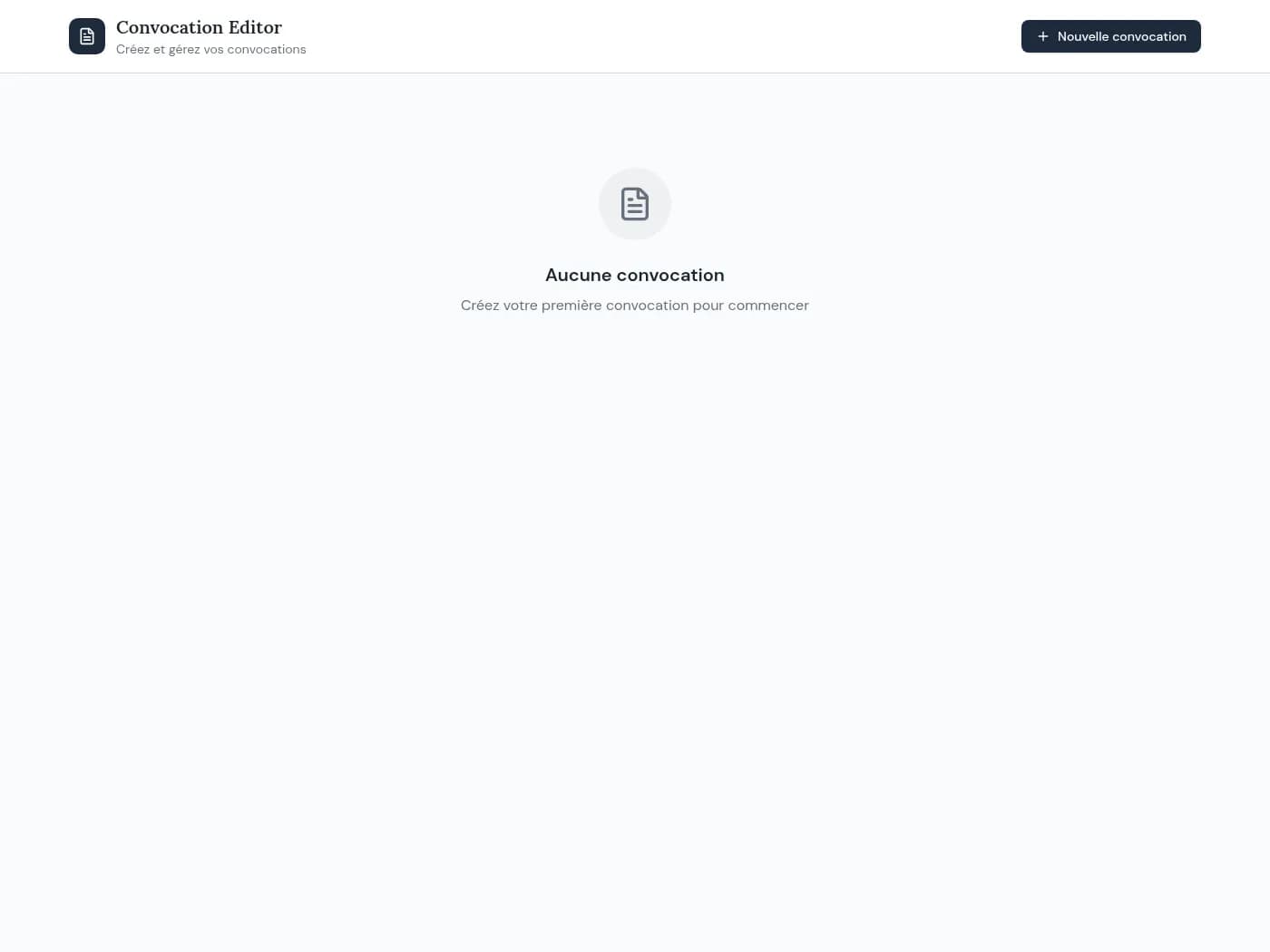 Convocation Editor