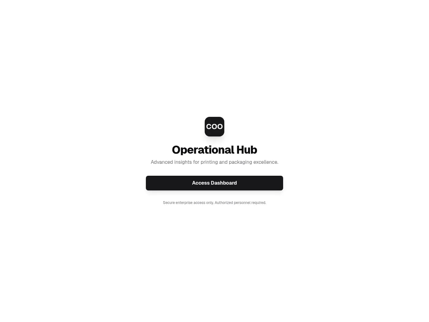 COO Insights Dashboard