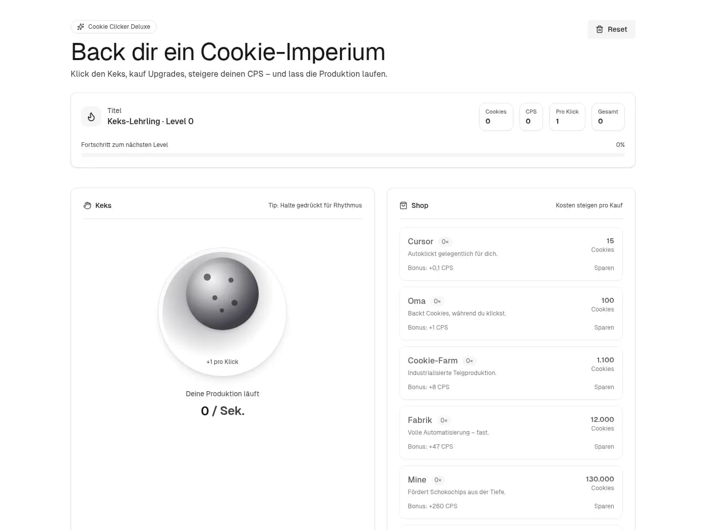Cookie Clicker Deluxe