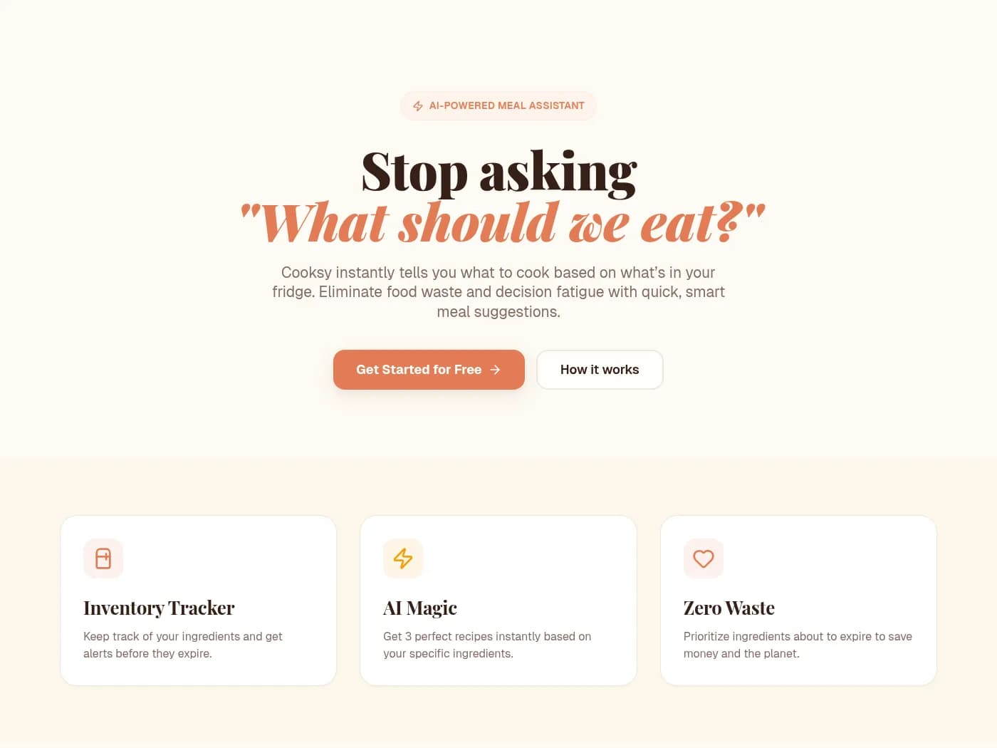 Cooksy AI Meal Assistant