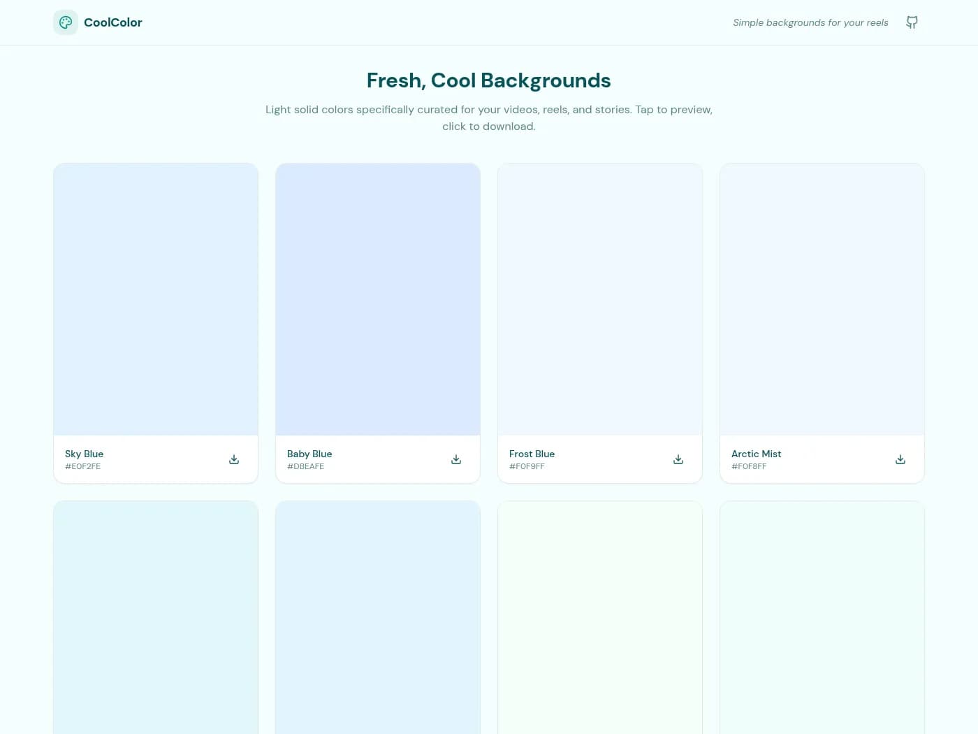 CoolColor Backgrounds